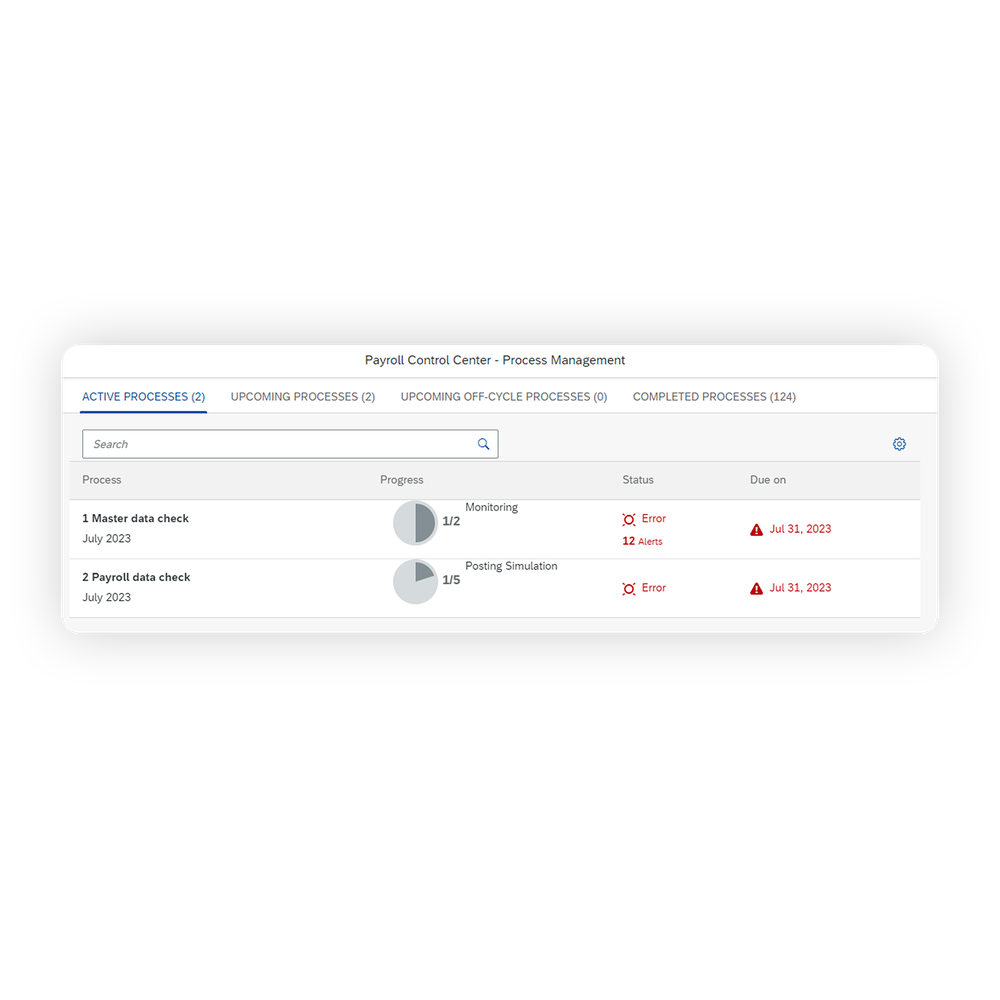 SAP Payroll Control Centre - automated payroll run